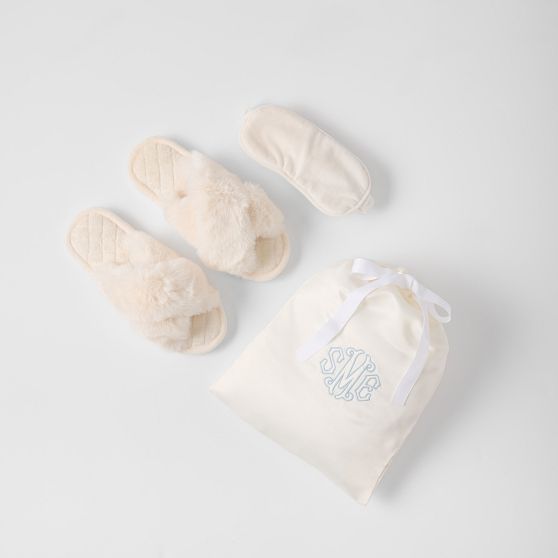 Cozy Slippers & Eye Mask Gift Set | Mark and Graham