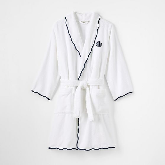 Hydrocotton Scalloped Bath Robe | Mark and Graham
