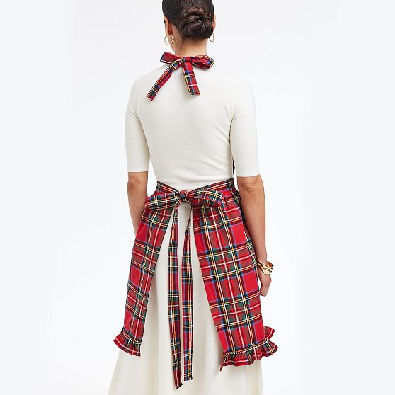 Tartan Plaid Ruffle Apron | Mark and Graham