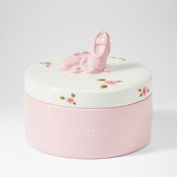 Hand Painted Ceramic Keepsake Box | Mark and Graham