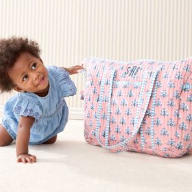 Block Print Diaper Bag | Mark and Graham