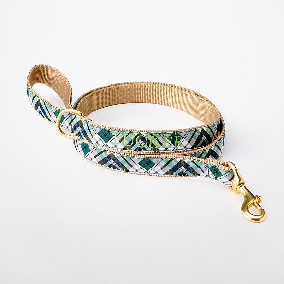 Patterned Ribbon Personalized Dog Leash | Mark and Graham
