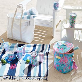 Lilly Pulitzer Monogrammed Pool Cups, Set of 6 | Mark and Graham