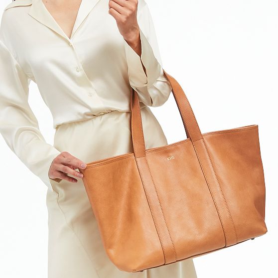 Sienna Italian Leather Tote | Mark and Graham