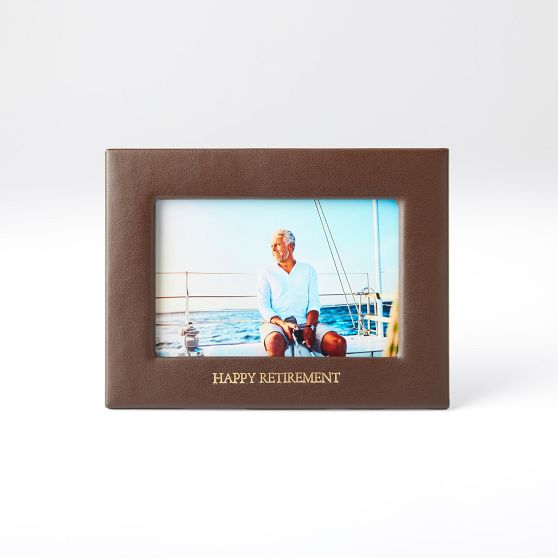 Personalized Leather Photo Frame | Mark and Graham