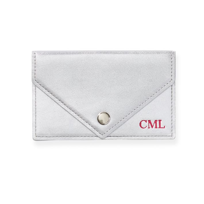 Monogrammed Mini Snap Envelope Card Case | Mark and Graham