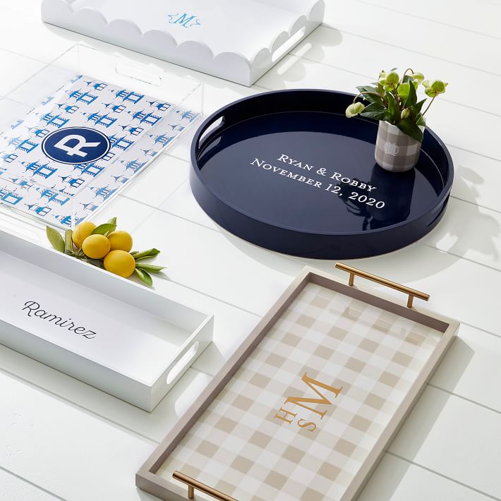 Lacquer Circle Serving Tray | Mark and Graham
