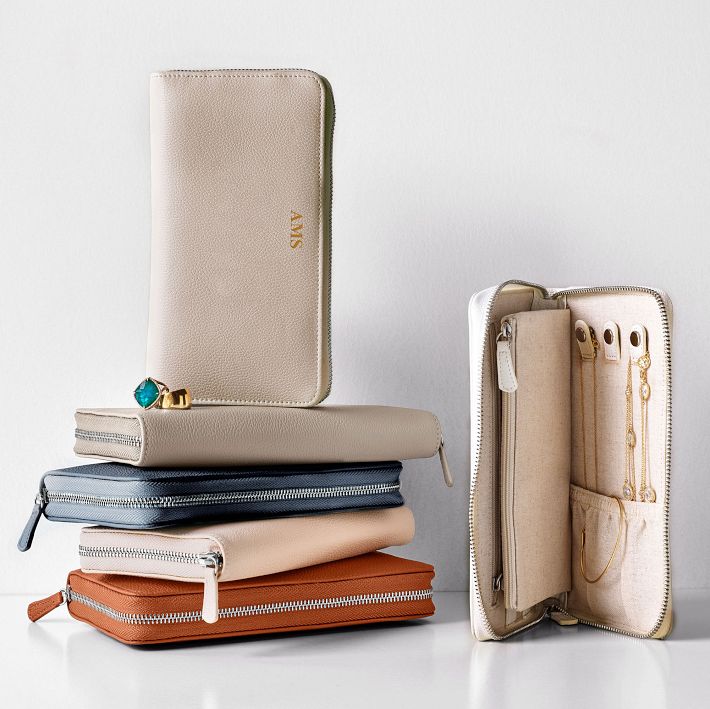 Monogrammed Travel Jewelry Wallet | Mark and Graham