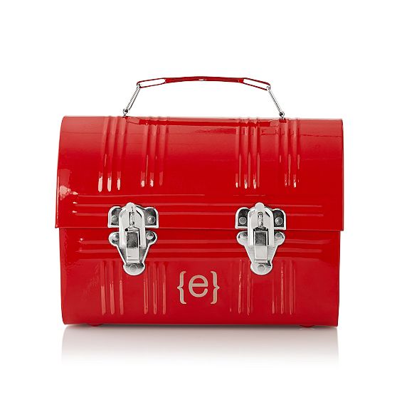Monogrammed Retro Metal Lunch Pail | Mark and Graham
