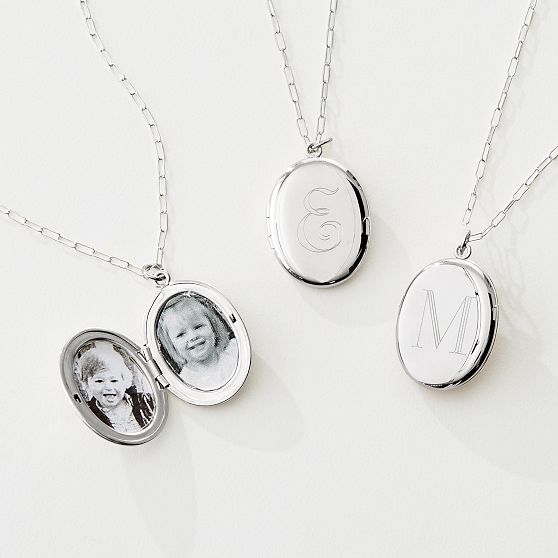 Sarah Chloe Long Link Chain Personalized Locket | Mark and Graham