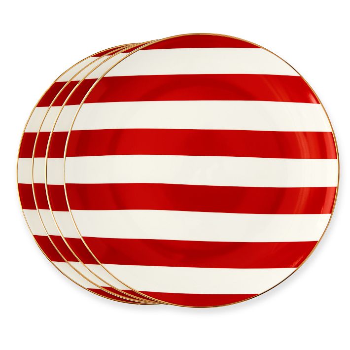 Sausalito Striped Dinner Plates - Set of 4 | Mark and Graham