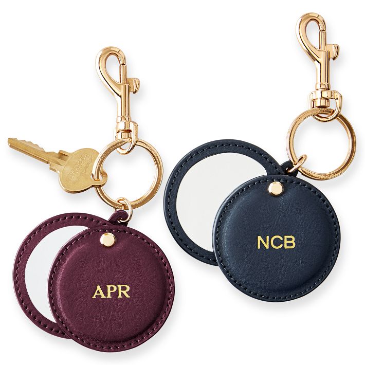 Monogrammed Mirror Keychain | Mark and Graham