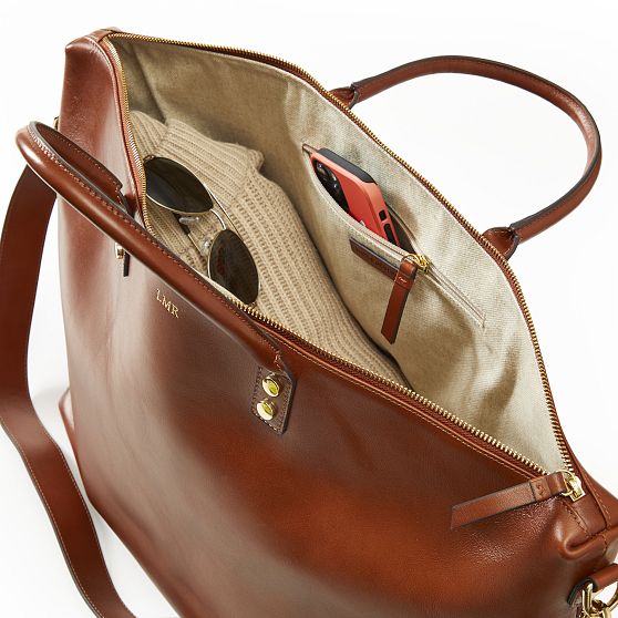 Essential Leather Weekender | Mark and Graham