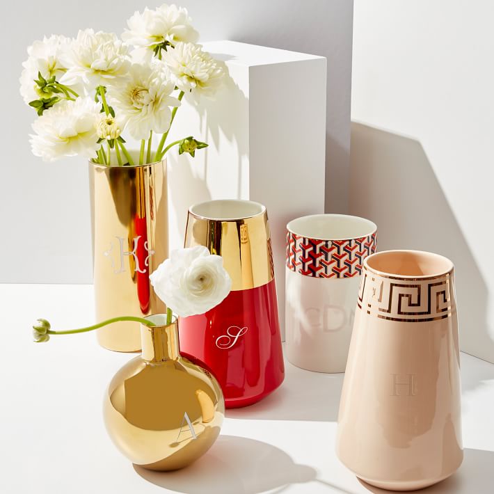 Basketweave Ceramic Vase | Mark and Graham