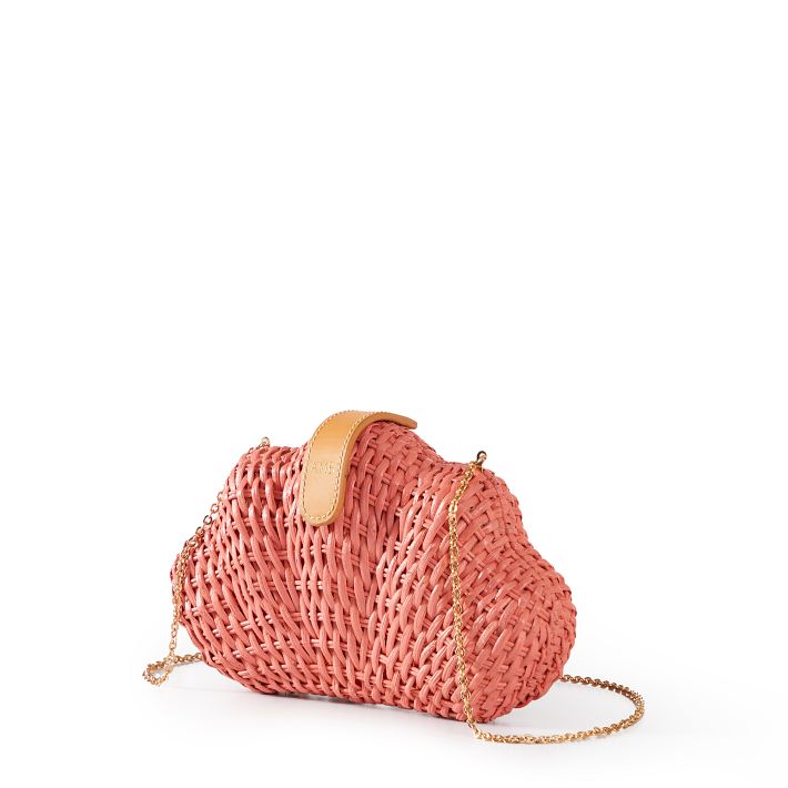 Isla Wicker Shell Clutch | Mark and Graham