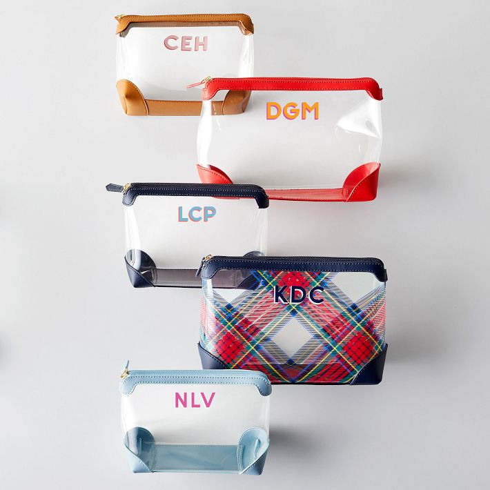 Monogrammed Clear Pouch | Mark and Graham
