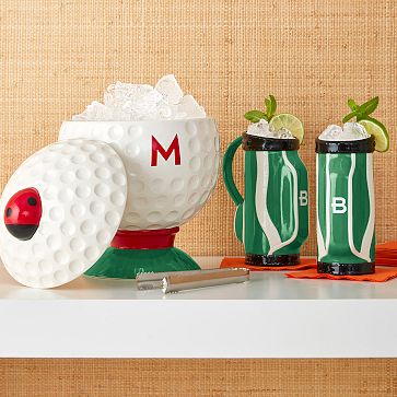 Golf Ball Ceramic Ice Bucket | Mark and Graham