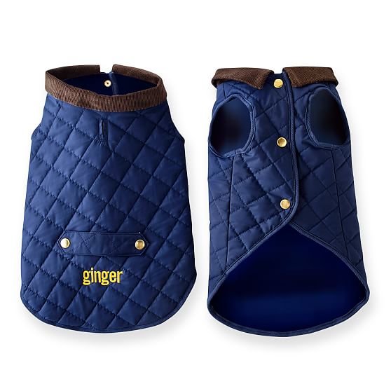 Personalized Quilted Dog Coat | Mark and Graham