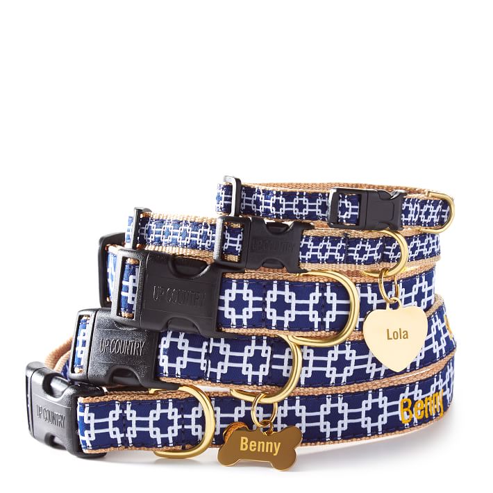 Patterned Ribbon Personalized Pet Collar | Mark and Graham