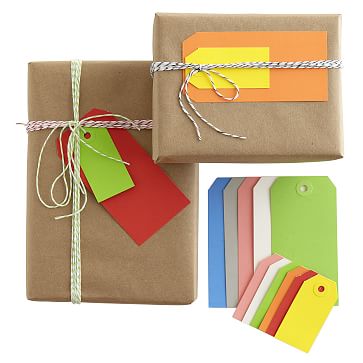 Colored Paper Gift Tags | Mark and Graham