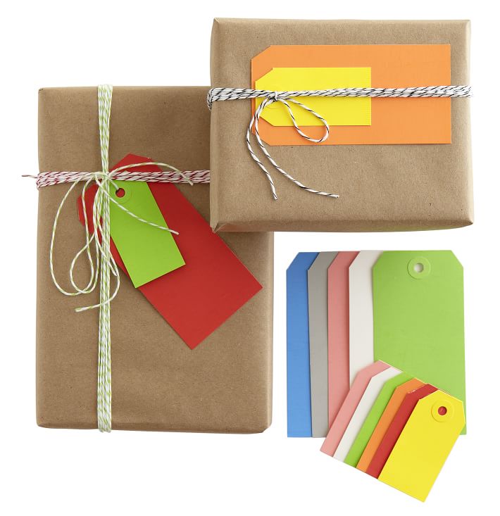 Colored Paper Gift Tags | Mark and Graham