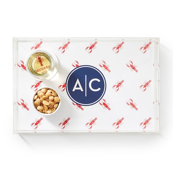 Patterned Lucite Tray | Personalized Serving Tray | Mark and Graham