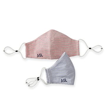 Striped Cotton Face Masks, Set of 2 | Mark and Graham