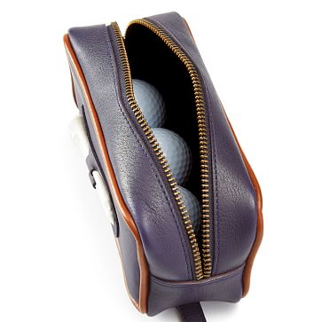 Leather Golf Ball Pouch | Mark and Graham