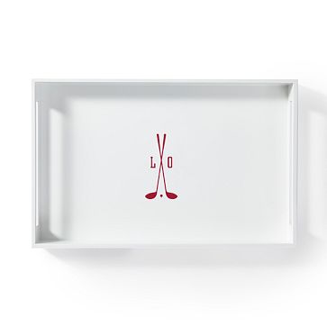Open Side Lacquer Serving Tray | Mark and Graham