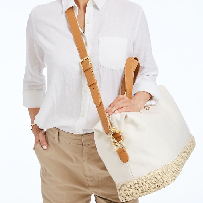 Canvas and Raffia Overnighter | Mark and Graham