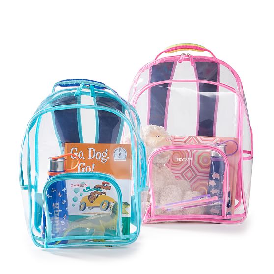 Casey Personalized Clear Kids Backpack | Mark and Graham