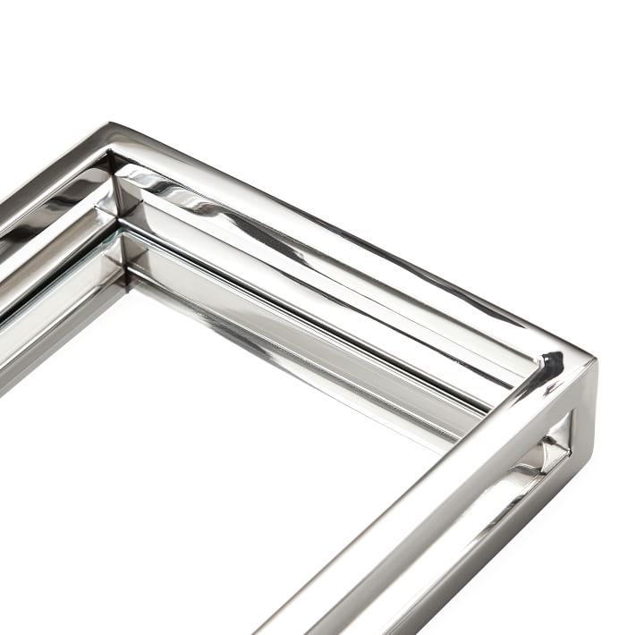 Silver Mirror Tray | Personalized Serving Tray | Mark and Graham