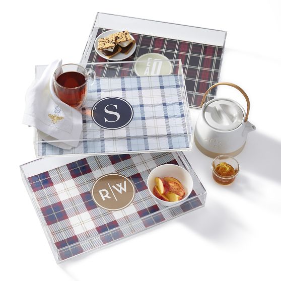 Patterned Lucite Tray | Personalized Serving Tray | Mark and Graham