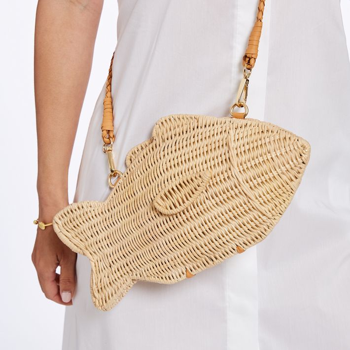 Wicker Fish Crossbody | Mark and Graham