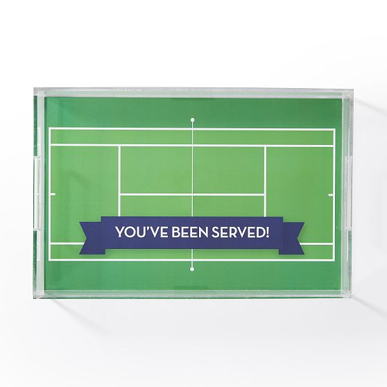 Patterned Lucite Tray | Personalized Serving Tray | Mark and Graham