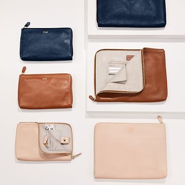 Monogrammed Commute Mini Zipper Pouch | Tech Accessories | Mark and Graham