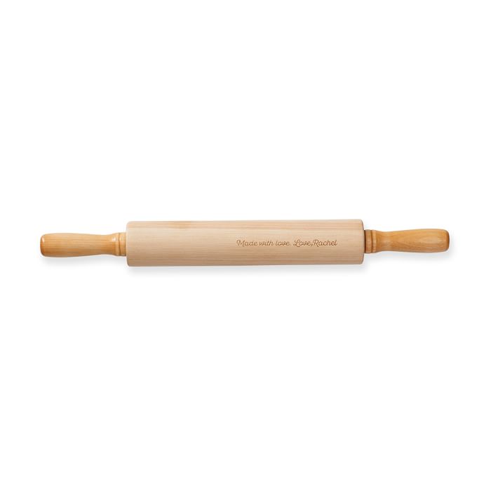 Personalized Maple Wood Rolling Pin | Mark and Graham