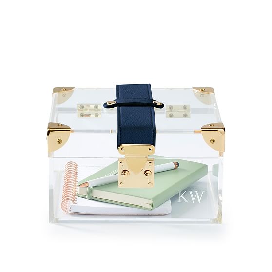 Acrylic and Gold Storage Box | Mark and Graham