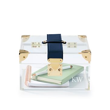 Acrylic and Gold Storage Box | Mark and Graham