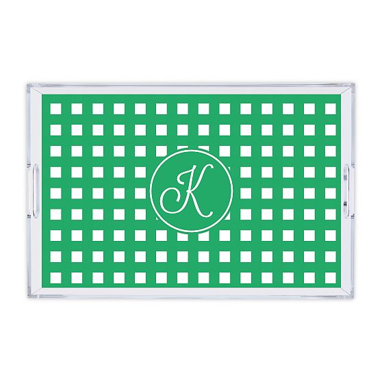 Patterned Lucite Tray | Personalized Serving Tray | Mark and Graham