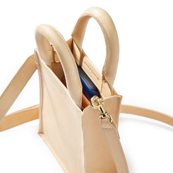 Hayden Leather Mini Tote | Mark and Graham