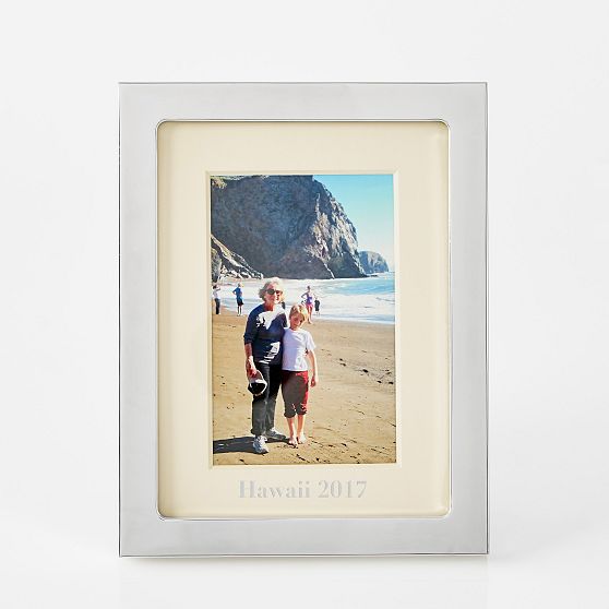 Silver Plated Personalized Picture Frame | Mark and Graham