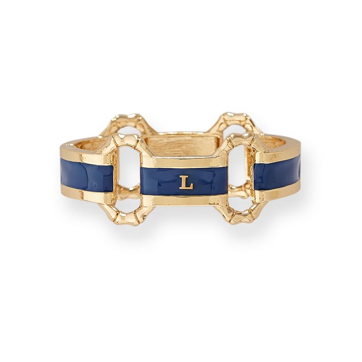 Monogrammed Meg Link Bangle Bracelet | Mark and Graham