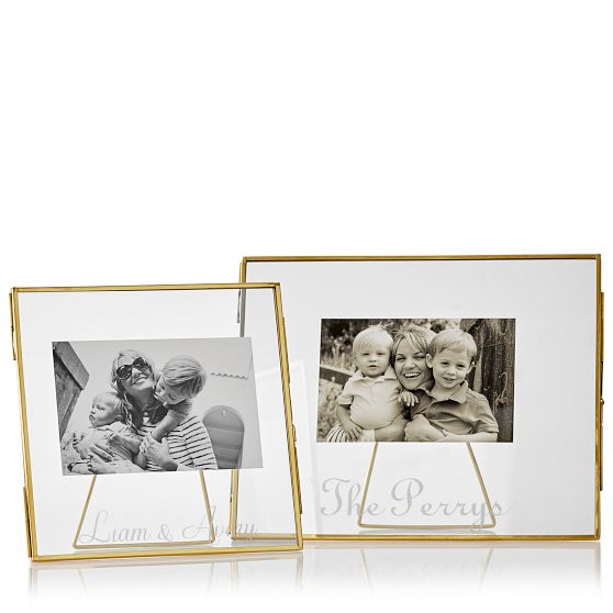 Personalized Floating Glass Frame | Mark and Graham