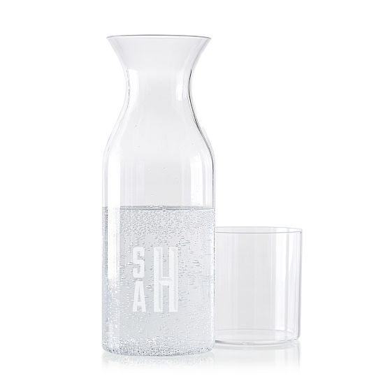 Monogrammed Poolside Acrylic Carafe | Mark and Graham