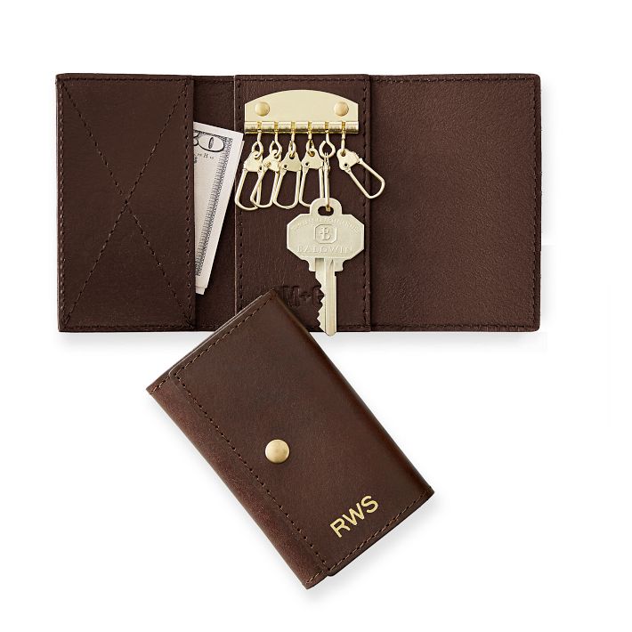 Leather Trifold Key Wallet | Personalized Wallet | Mark and Graham