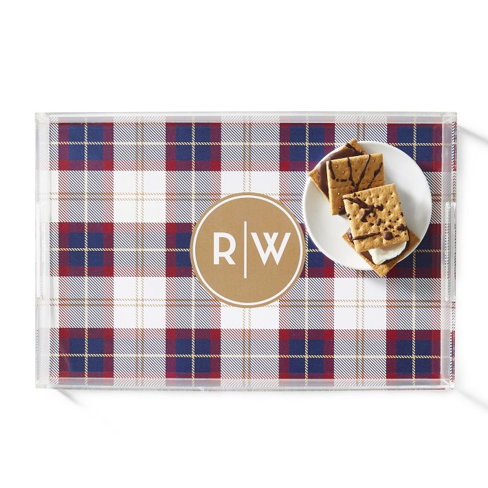 Patterned Lucite Tray | Personalized Serving Tray | Mark and Graham