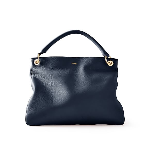 Navy Handbag + Blush-Navy Twill Shoulder Strap Set | Custom Bags | Mark ...