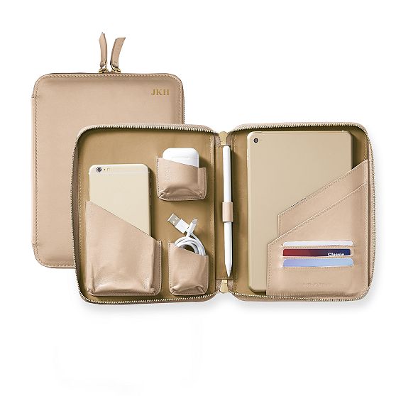 Monogrammed Travel Tech Folio - Foil Debossed | Mark and Graham