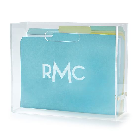 Acrylic Slim File Box | Mark and Graham